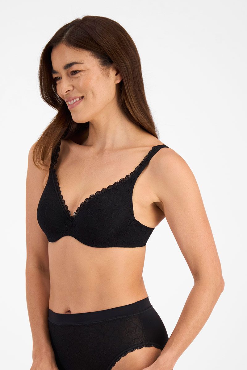 Berlei YWLF Barely There Lace Bra Black Little Boutique