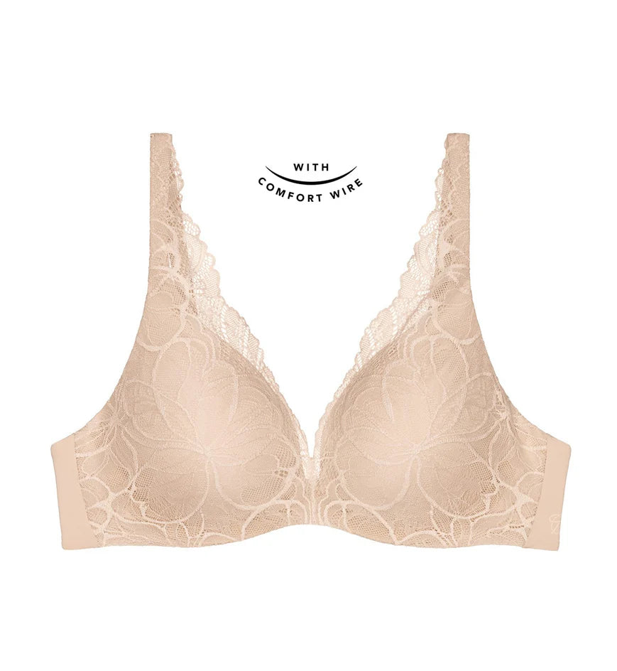 Triumph Body Make-Up Illusion Lace Bra (Nude Beige) – Little Boutique